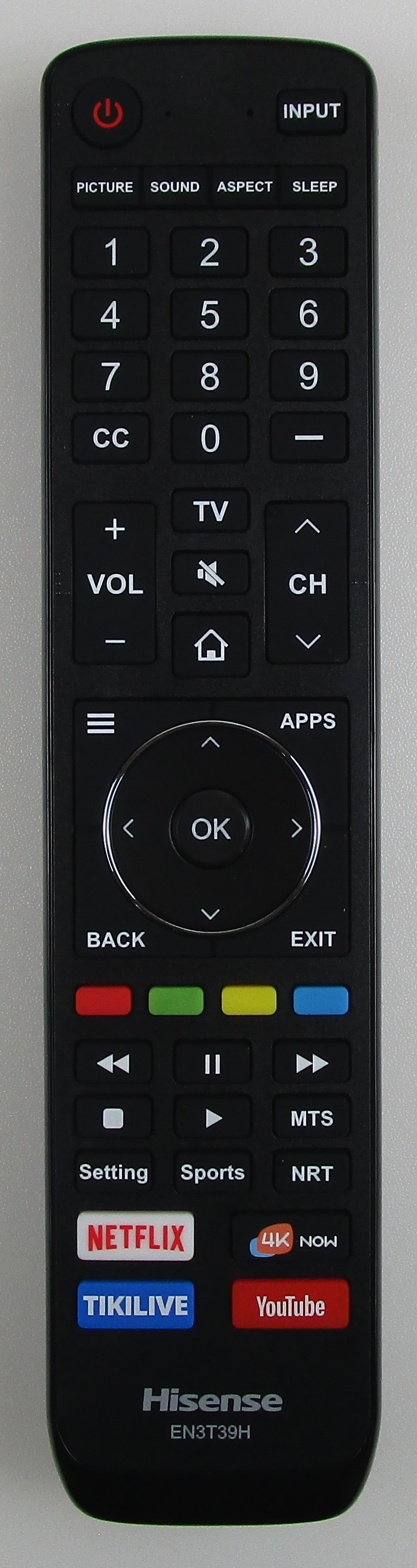 TVParts.ca - HISENSE EN3T39H Smart TV Remote Control