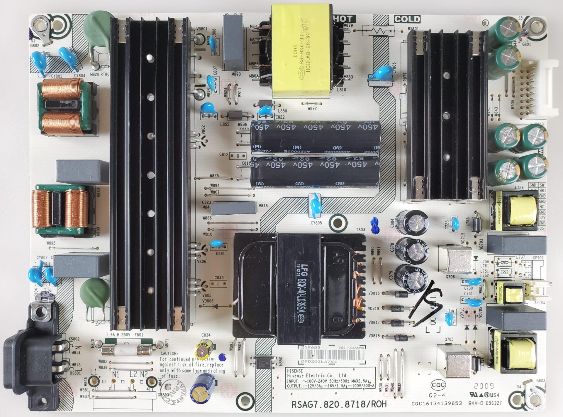 TVParts.ca - Hisense 259653 Power Supply / LED Driver Board