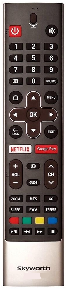 TVParts.ca - 539C-267705-W020 Original Skyworth Android Smart TV Remote
