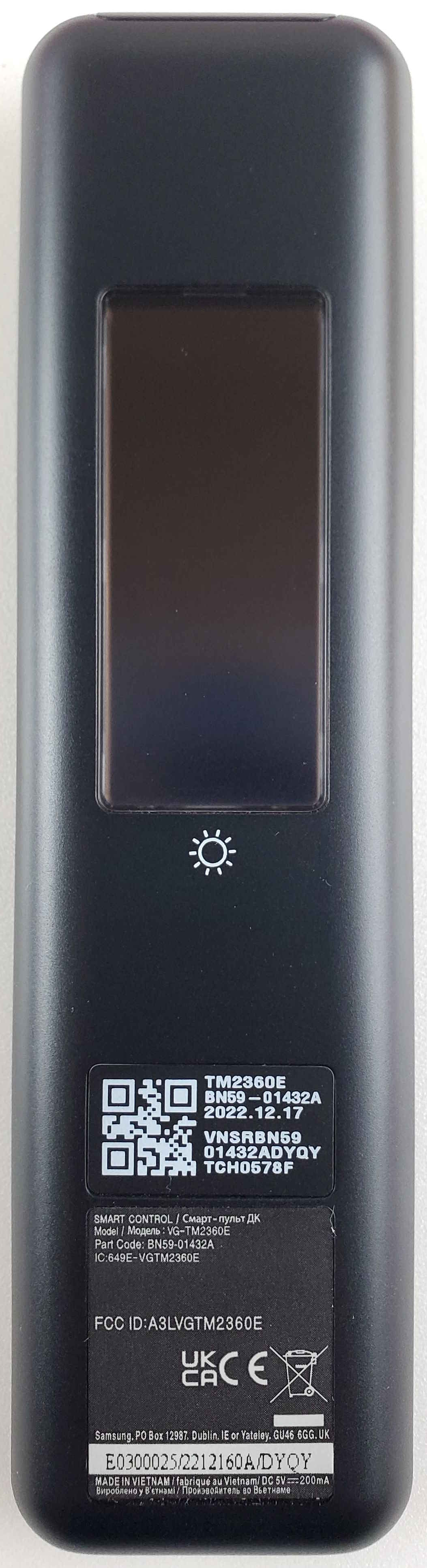 TVParts.ca - BN59-01432A Samsung Solar Cell Charging Voice Smart Remote ...