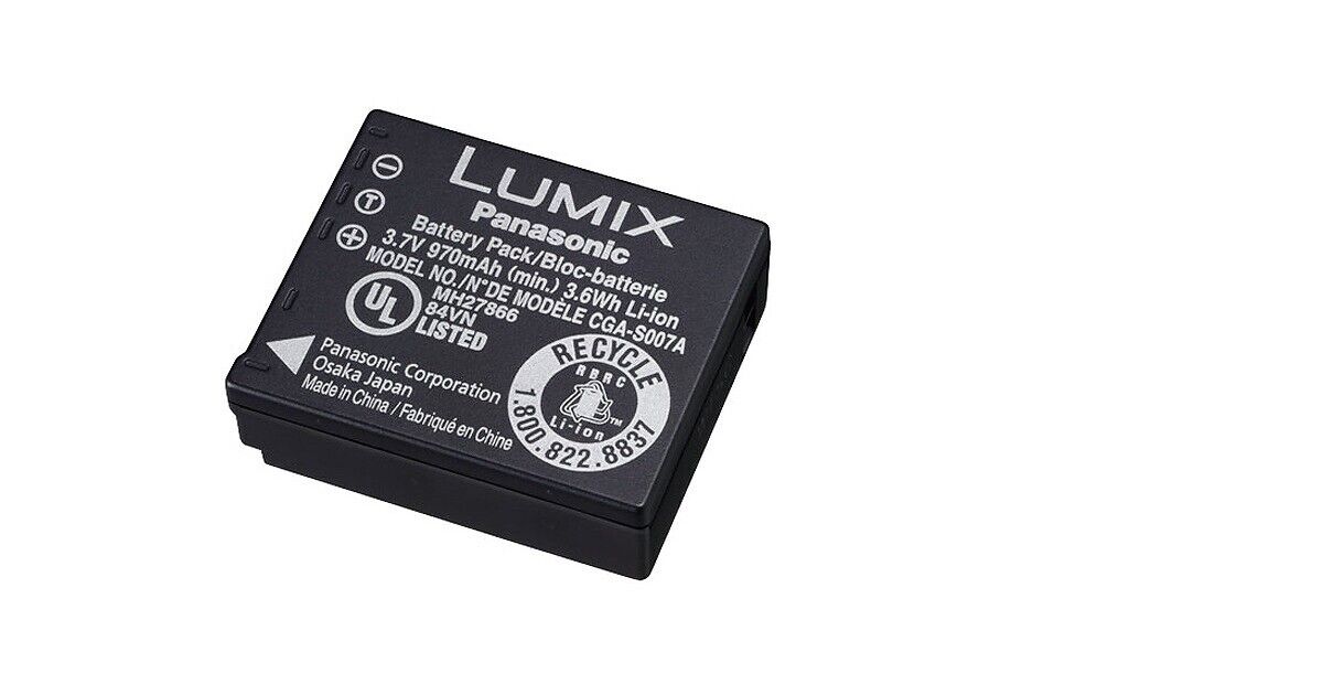 TVParts.ca - CGA-S007A Panasonic Lumix Original Digital Camera Battery ...