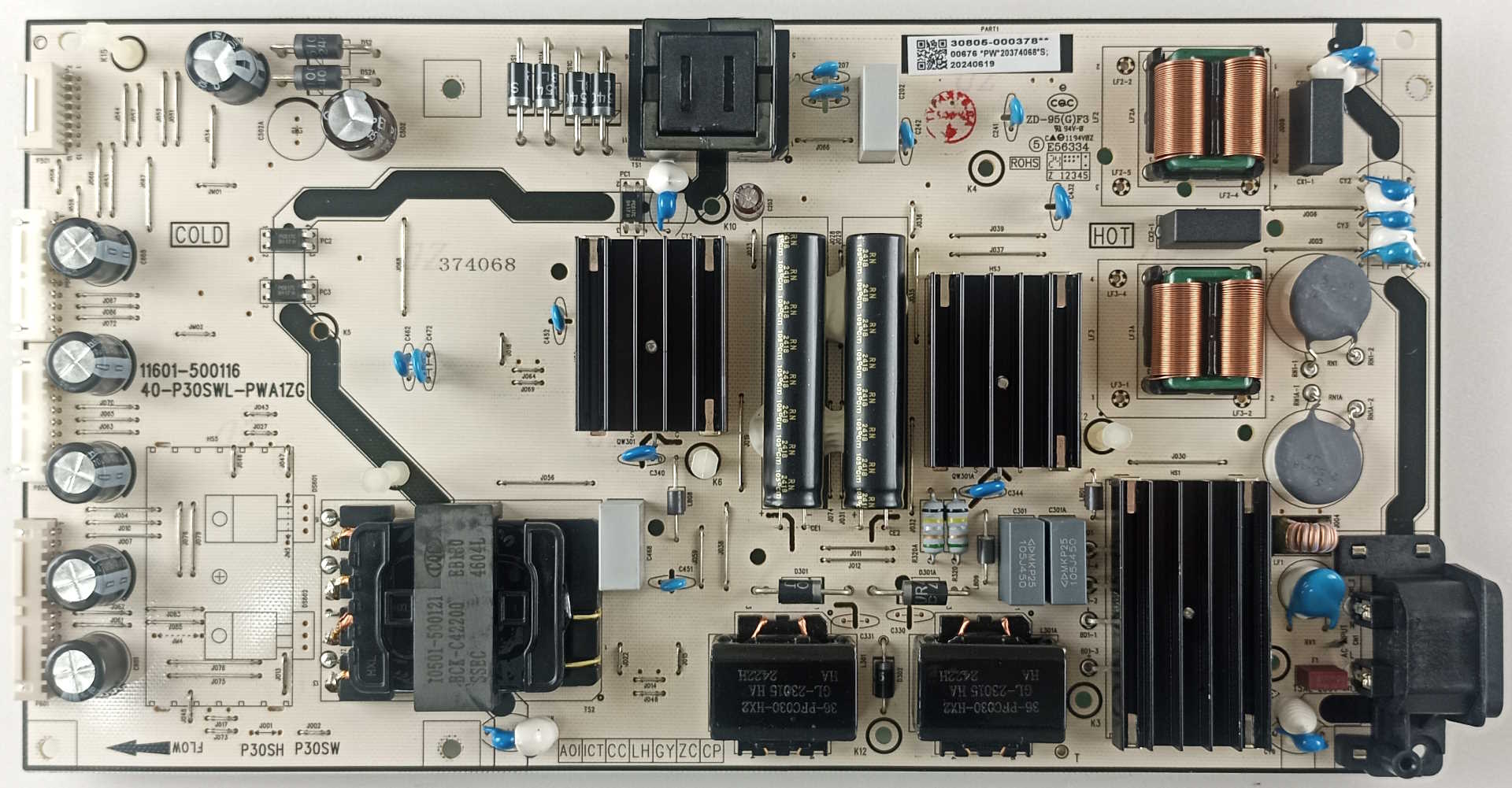 TVParts.ca - TCL 30805-000378 Power Supply Board For 65QM751G